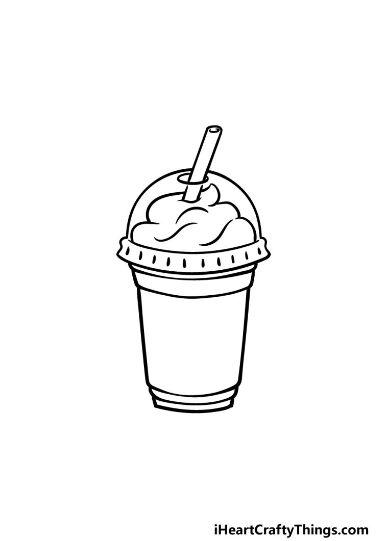 Starbucks Drawing - How To Draw Starbucks Step By Step