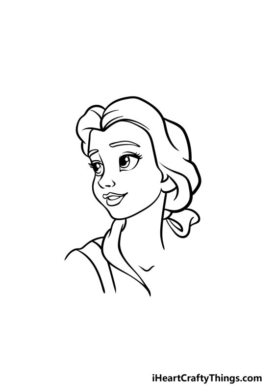Belle Drawing - How To Draw Belle Step By Step