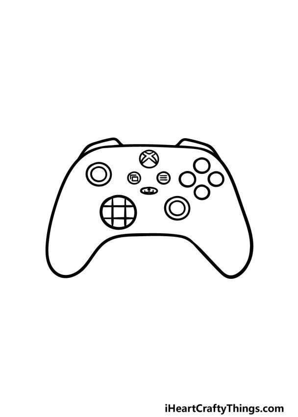 Xbox Controller Drawing - How To Draw An Xbox Controller Step By Step