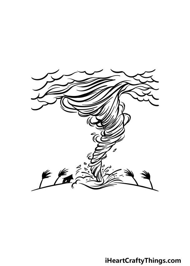Hurricane Drawing - How To Draw A Hurricane Step By Step