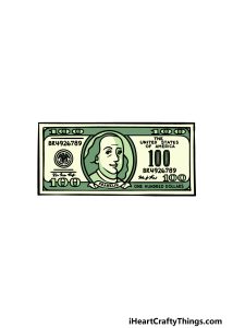 Dollar Bill Drawing - How To Draw A Dollar Bill Step By Step
