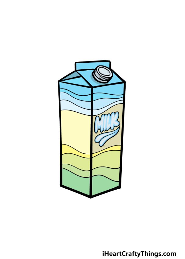 Milk Carton Drawing - How To Draw A Milk Carton Step By Step