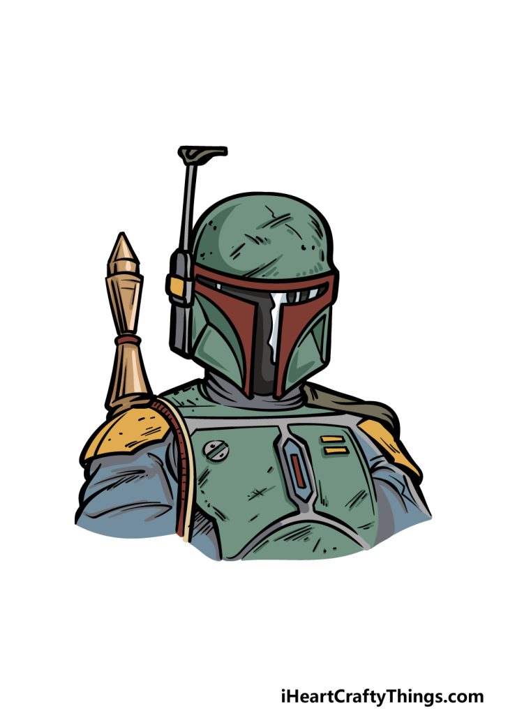 Boba Fett Drawing - How To Draw Boba Fett Step By Step