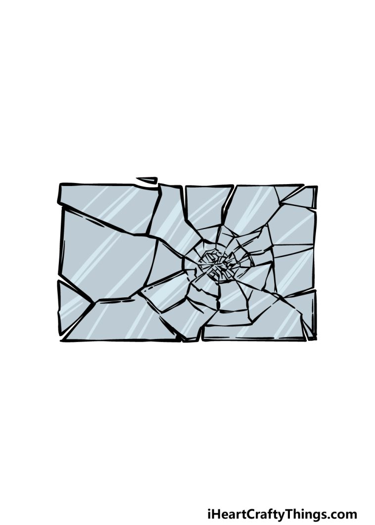 Broken Glass Drawing How To Draw Broken Glass Step By Step