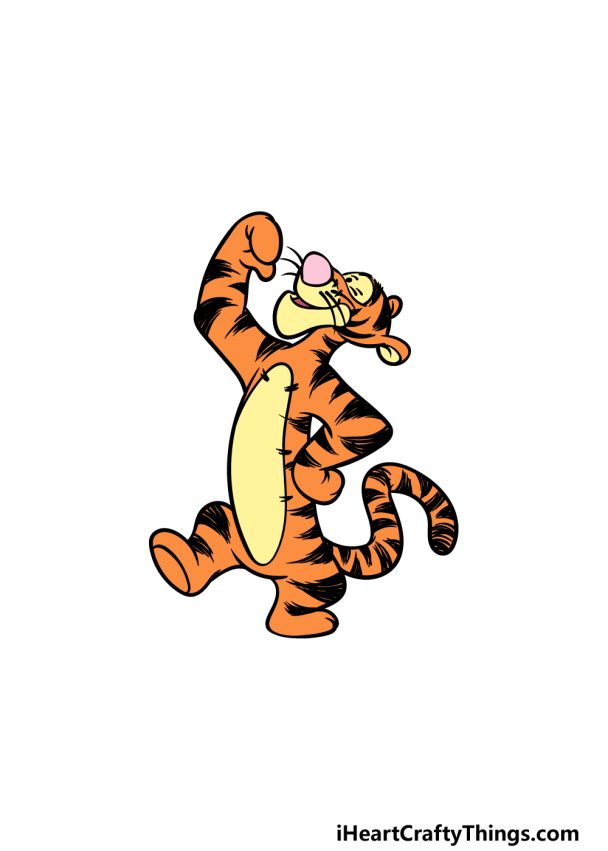 Tigger Drawing - How To Draw Tigger Step By Step