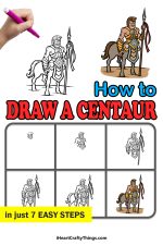 Centaur Drawing - How To Draw A Centaur Step By Step