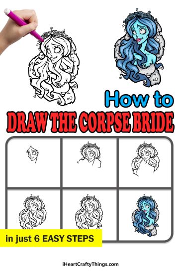 Corpse Bride Drawing - How To Draw Corpse Bride Step By Step
