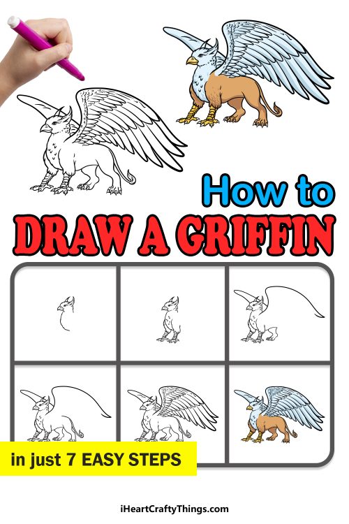 Griffin Drawing - How To Draw A Griffin Step By Step