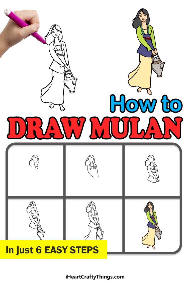 Mulan Drawing - How To Draw Mulan Step By Step