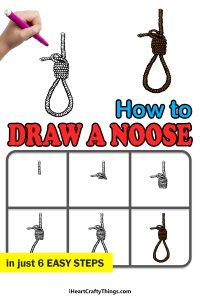 Noose Drawing - How To Draw A Noose Step By Step