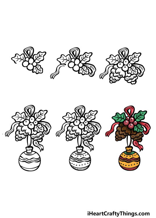 Ornament Drawing - How To Draw An Ornament Step By Step