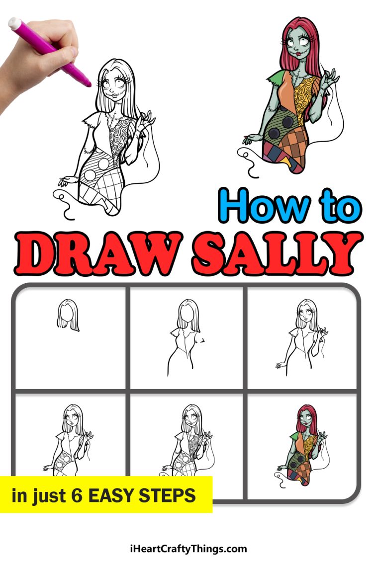 Sally Drawing - How To Draw Sally Step By Step