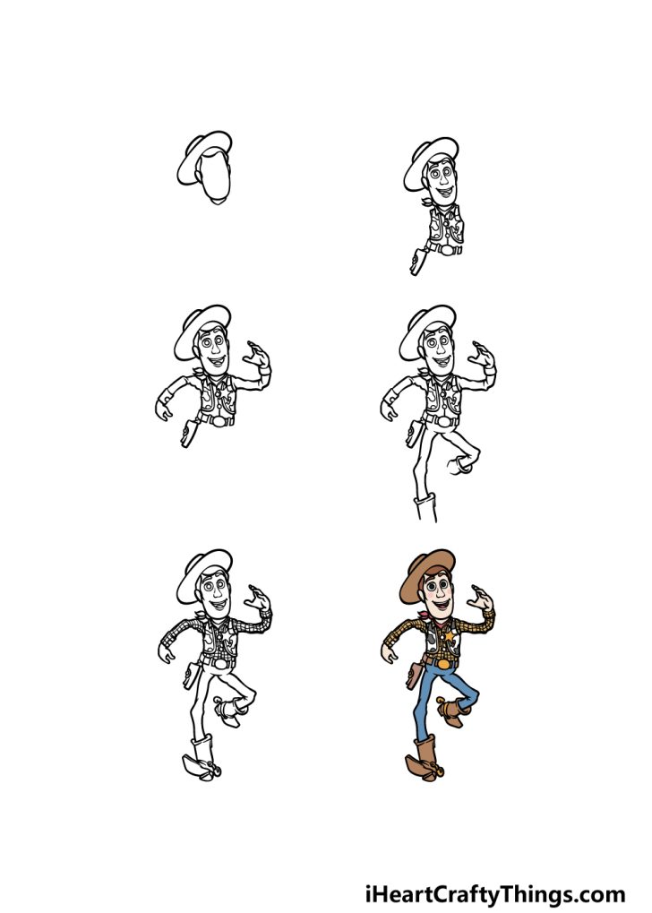 Woody Drawing - How To Draw Woody Step By Step