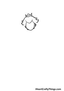 Princess Peach Drawing - How To Draw Princess Peachy Step By Step