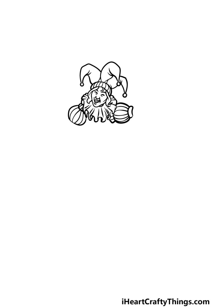 Jester Drawing - How To Draw A Jester Step By Step