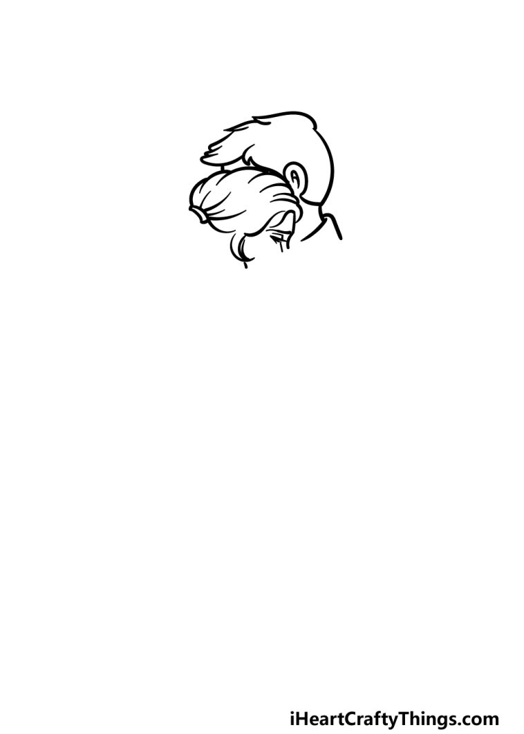 People Hugging Drawing - How To Draw People Hugging Step By Step