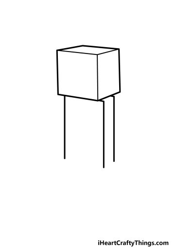 Creeper Drawing - How To Draw A Creeper Step By Step