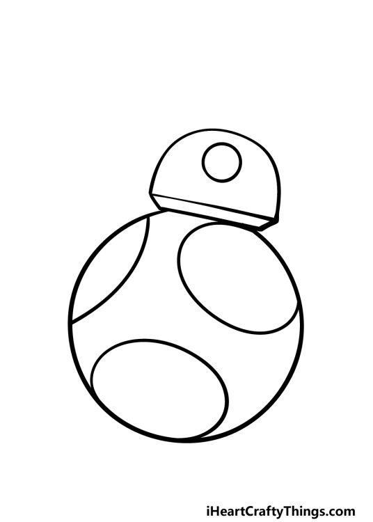 BB8 Drawing - How To Draw BB8 Step By Step