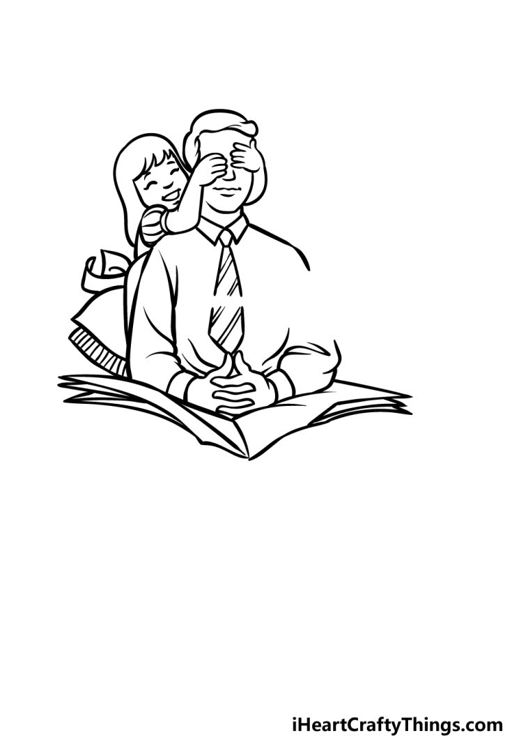 Fathers Day Drawing - How To Draw Father’s Day Step By Step