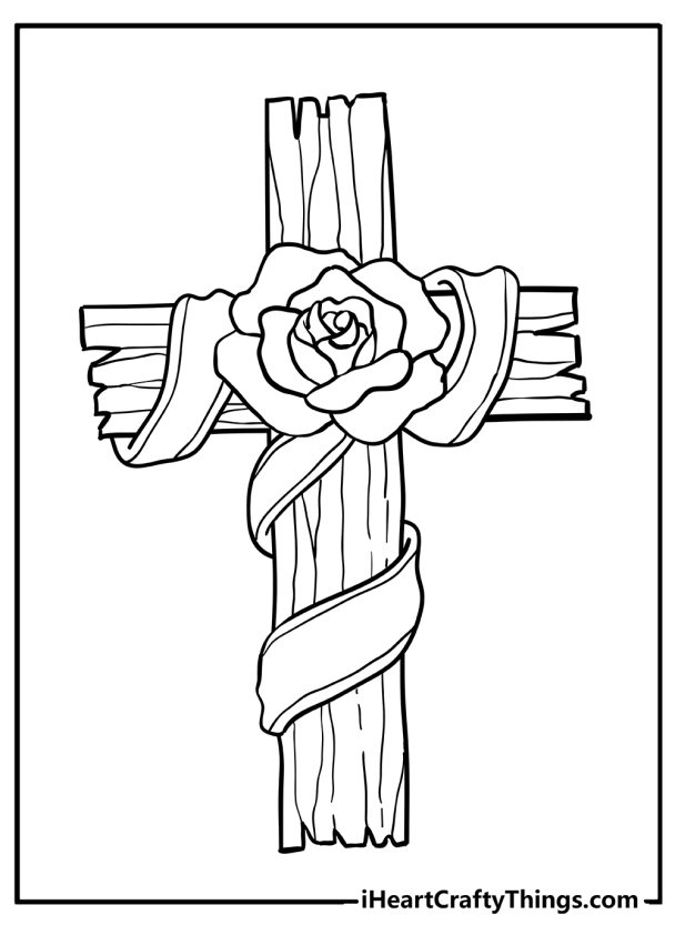 15 Free Cross Coloring Pages (Detailed PDF Printables)