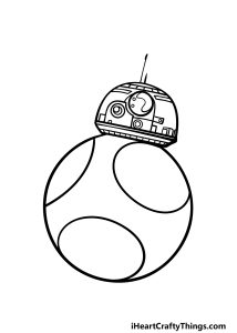 BB8 Drawing - How To Draw BB8 Step By Step