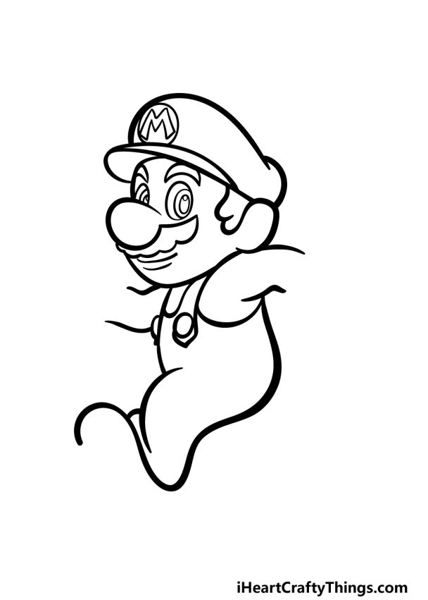 Easy Mario Drawing - How To Draw Mario Step By Step For Kids
