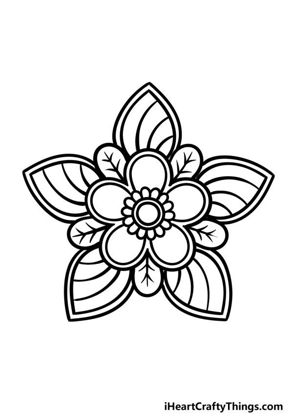 Colorful Drawing - How To Draw A Colorful Drawing Step By Step