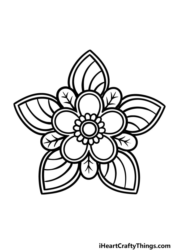 Colorful Drawing - How To Draw A Colorful Drawing Step By Step