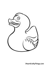 Rubber Duck Drawing - How To Draw A Rubber Duck Step By Step