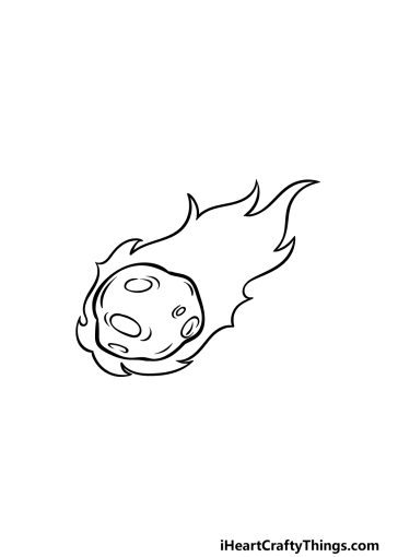 Meteor Drawing - How To Draw A Meteor Step By Step