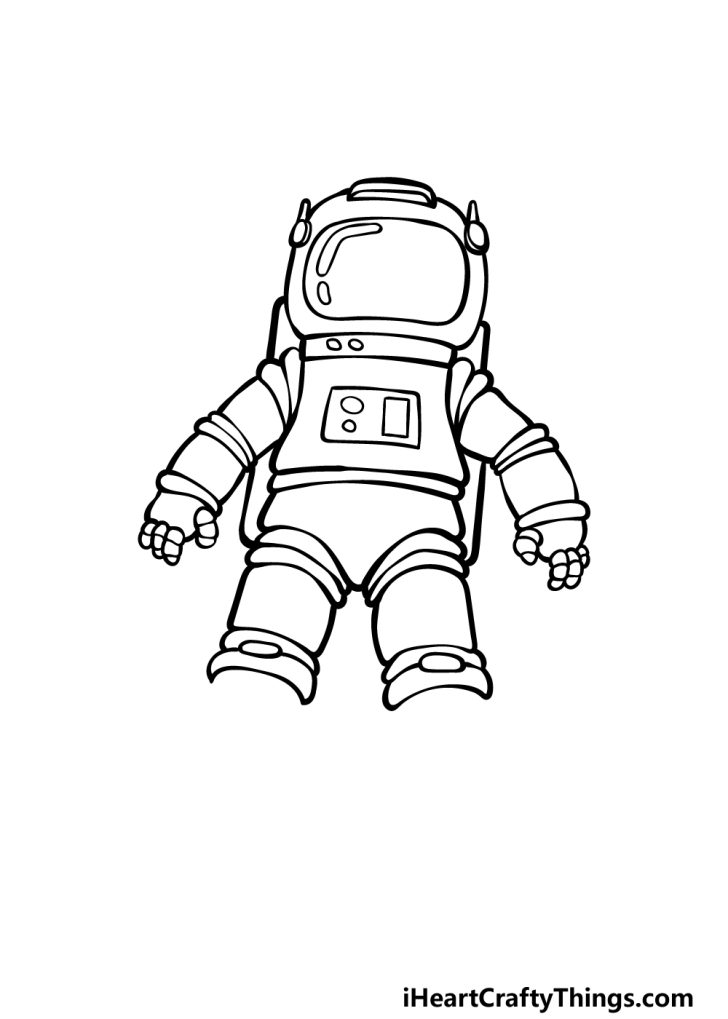 Astronaut Drawing - How To Draw An Astronaut Step By Step