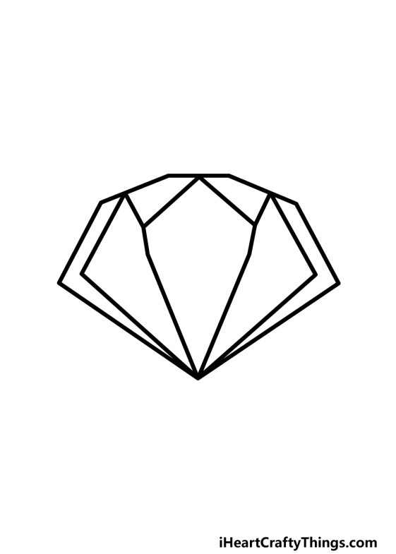 Gemstone Drawing - How To Draw A Gemstone Step By Step