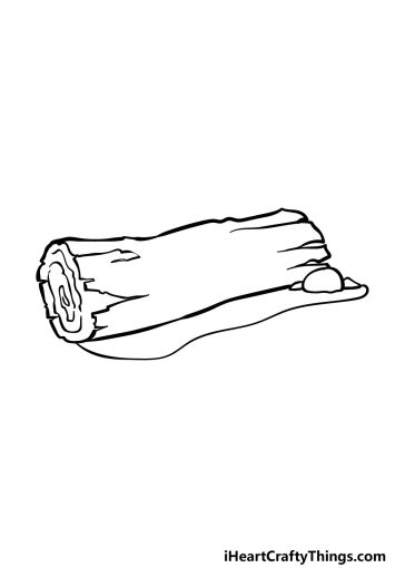 Log Drawing - How To Draw A Log Step By Step