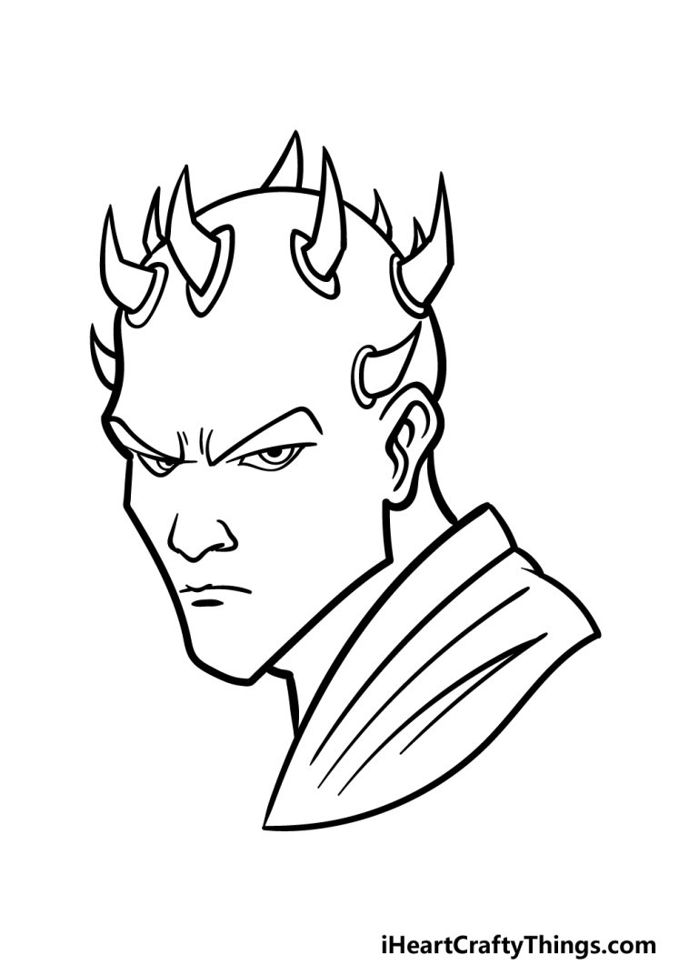 Darth Maul Drawing - How To Draw Darth Maul Step By Step