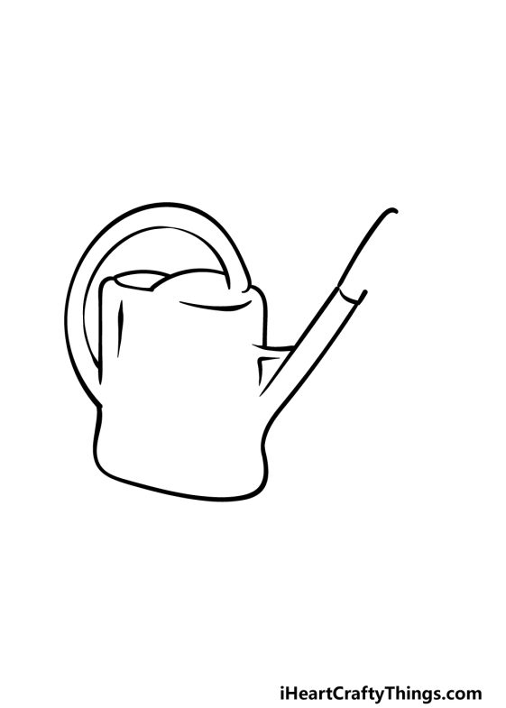 Watering Can Drawing - How To Draw A Watering Can Step By Step