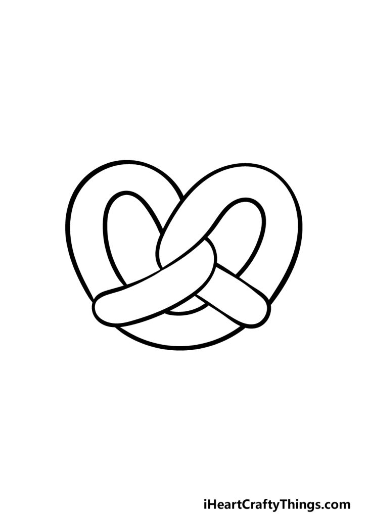 Pretzel Drawing - How To Draw A Pretzel Step By Step