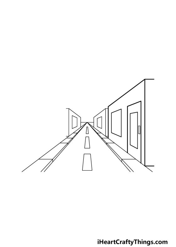 One-Point Perspective Drawing - How To Draw A One-Point Perspective ...