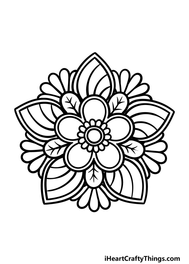 Colorful Drawing - How To Draw A Colorful Drawing Step By Step