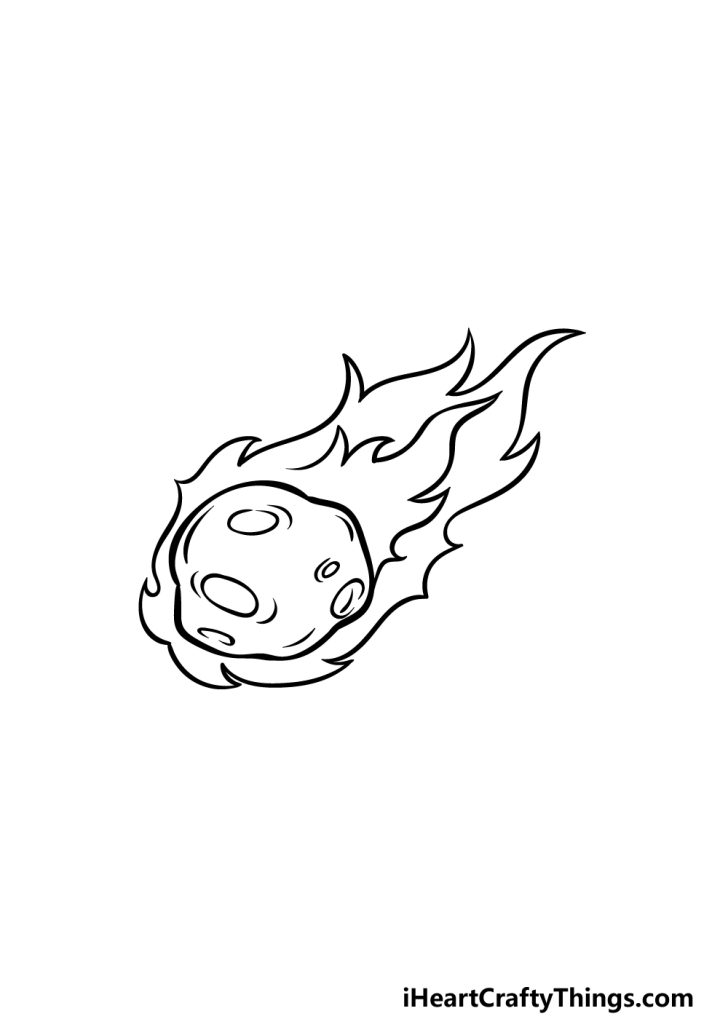 Meteor Drawing - How To Draw A Meteor Step By Step