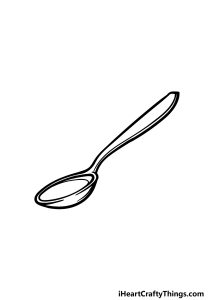 Spoon Drawing - How To Draw A Spoon Step By Step