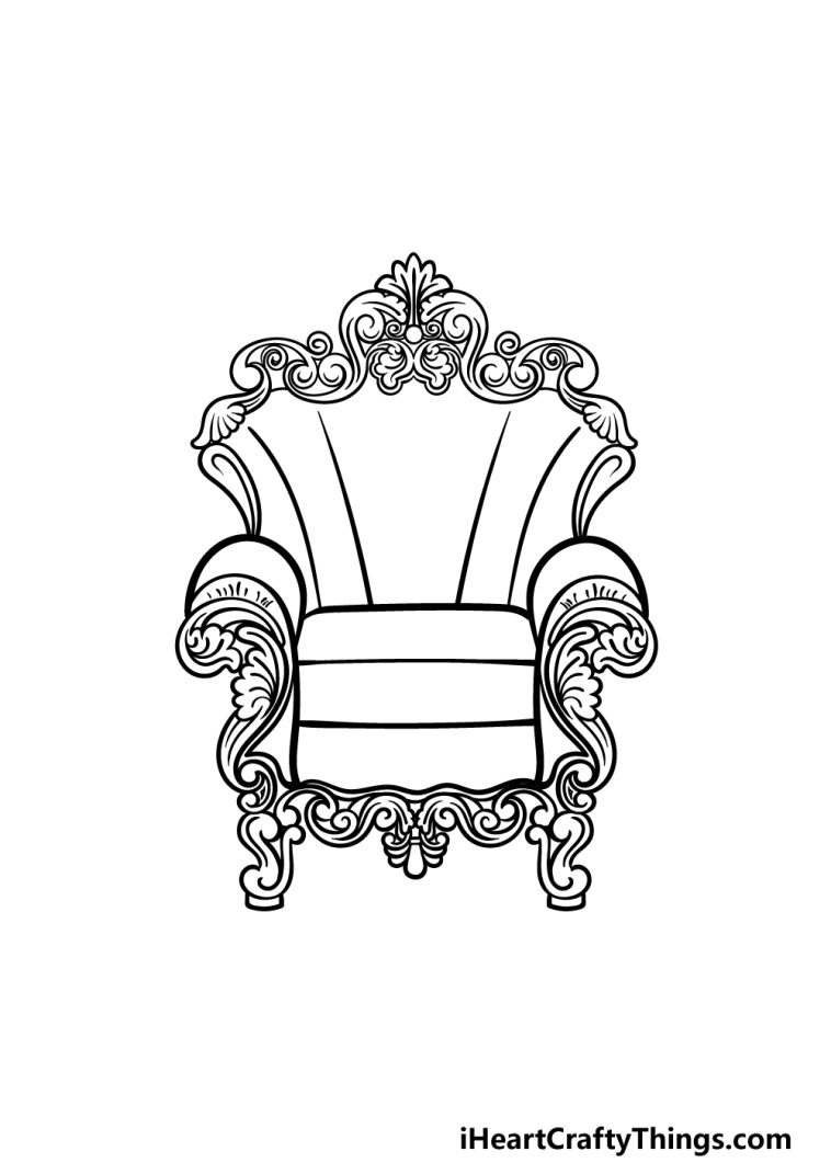 Throne Drawing - How To Draw A Throne Step By Step