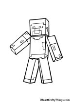 Steve From Minecraft Drawing - How To Draw Steve From Minecraft Step By ...