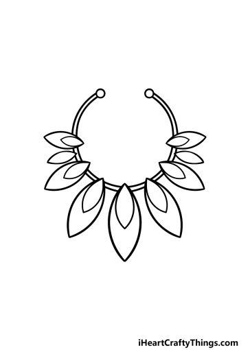 Necklace Drawing - How To Draw A Necklace Step By Step