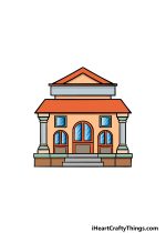 Library Drawing - How To Draw A Library Step By Step