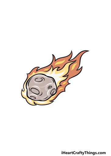 Meteor Drawing - How To Draw A Meteor Step By Step