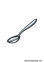 Spoon Drawing - How To Draw A Spoon Step By Step