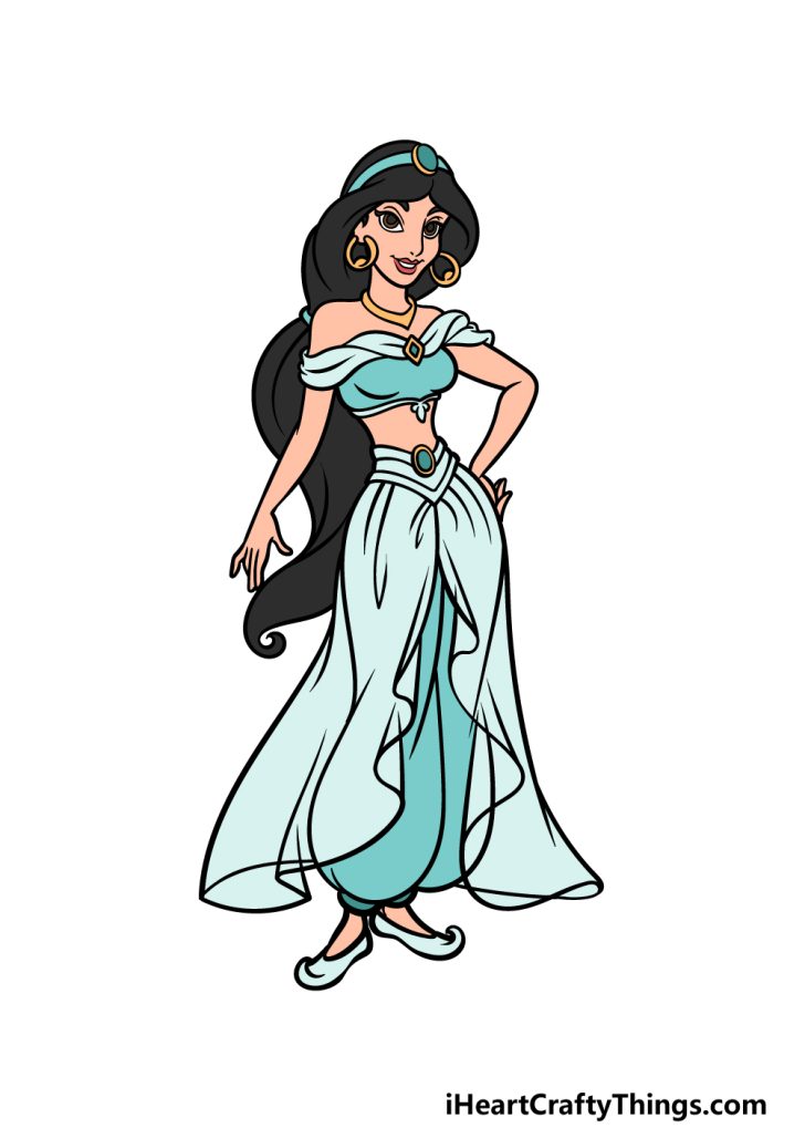 Jasmine Drawing - How To Draw Jasmine Step By Step