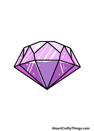 Gemstone Drawing - How To Draw A Gemstone Step By Step