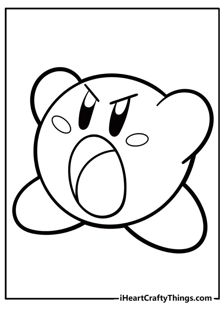 15 Kirby Coloring Pages (100% Free Printables)