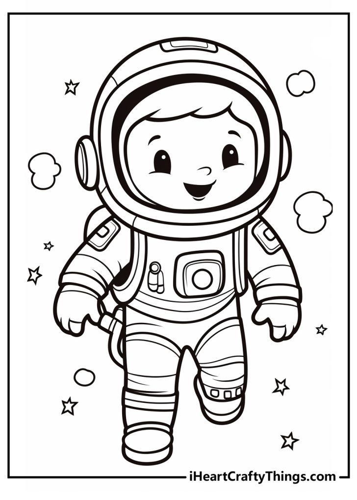 15 Astronaut Coloring Pages (100% Free Printables)